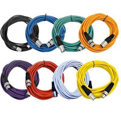 Colored Microphone Cables | Colored Mic Cords | Seismic Audio Speakers