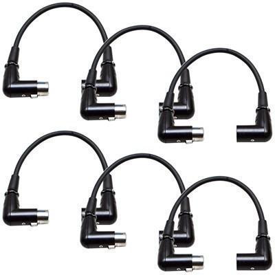 Right Angle XLR Patch Cables | XLR Patch Cords | Seismic Audio
