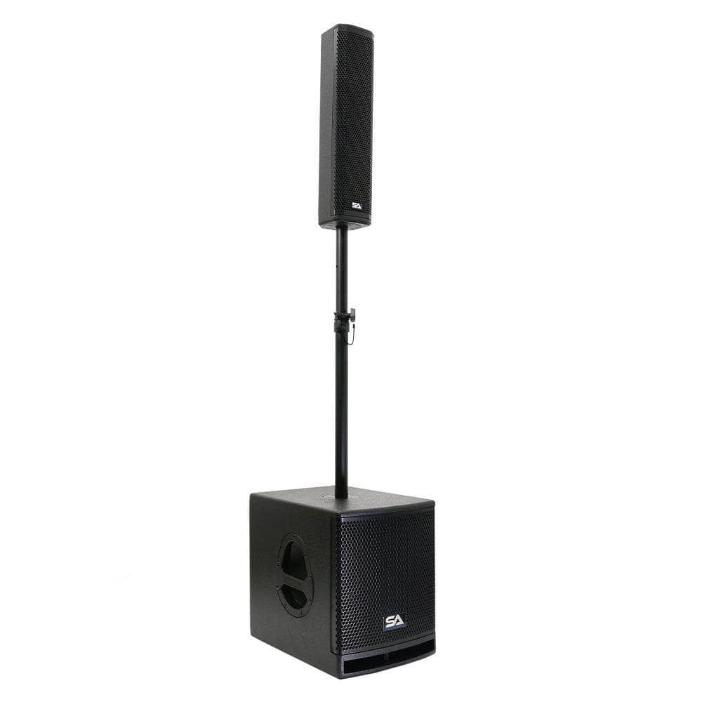 PA/DJ Pro Audio Package | Powered Column Array PA System | 12 inch ...