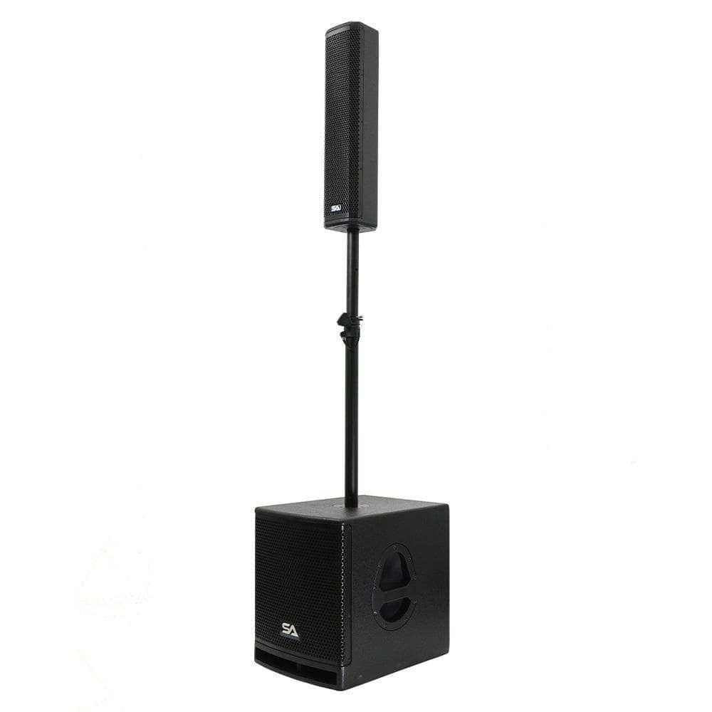 PA/DJ Pro Audio Package | Powered Column Array PA System | 12 inch ...