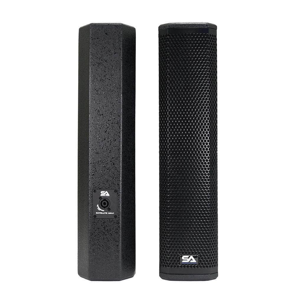 PA/DJ Pro Audio Package | Powered Column Line Array Speaker System | 12 ...