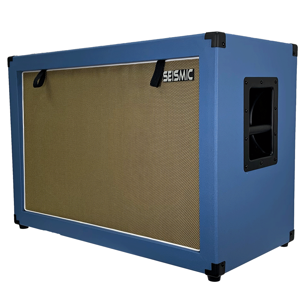 Blue Tolex Guitar Cabinet | Contemporary 2x12" Empty Guitar Speaker ...