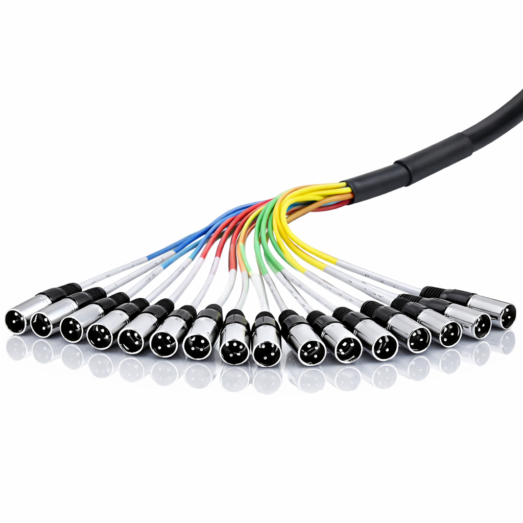 XLR Snake Cable | 16 Channel Snakes | Color Code Snake Cable | 100 Feet ...