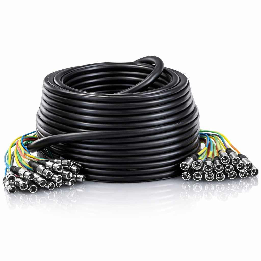 XLR Snake Cable | 16 Channel Snakes | Color Code Snake Cable | 100 Feet ...