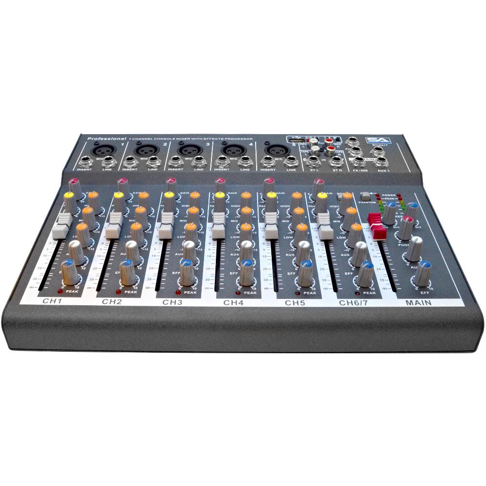 7 Channel Mixer Bluetooth Streaming | 7 Channel Mixer with USB ...