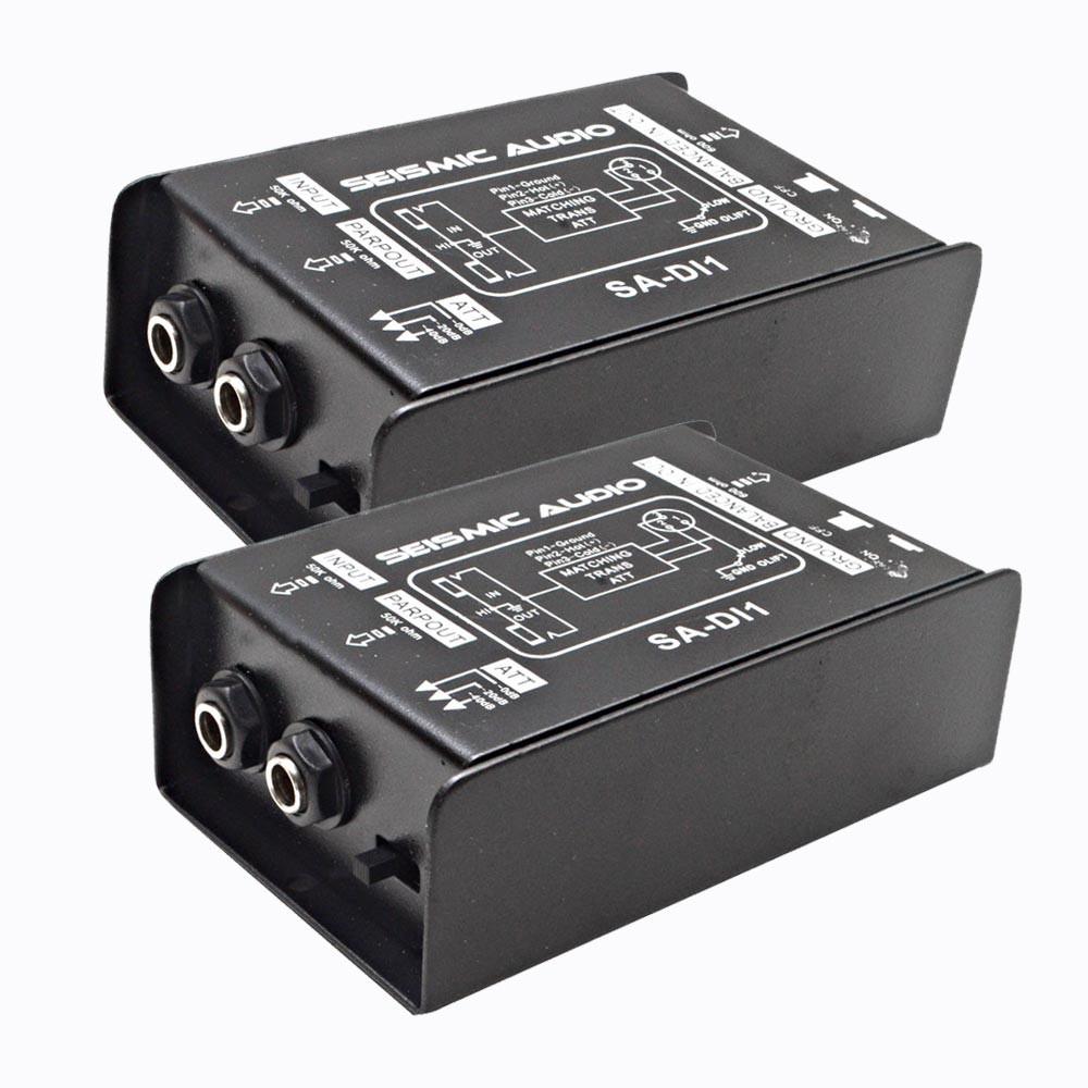 Pair of Passive Direct Box with Ground Lift and Attenuator Switch | DI ...