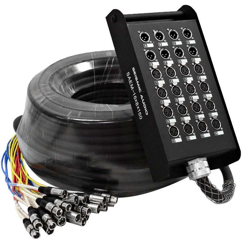 16 Channel XLR Color Coded Snake Cable with Stage Box | 8 Channel XLR ...