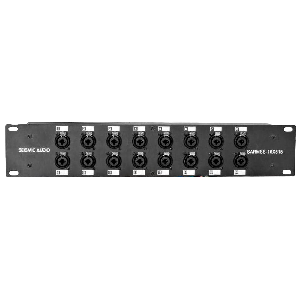 16 Channel Rack Mountable XLR TRS Combo Splitter Snake | 5 Foot and 15 ...