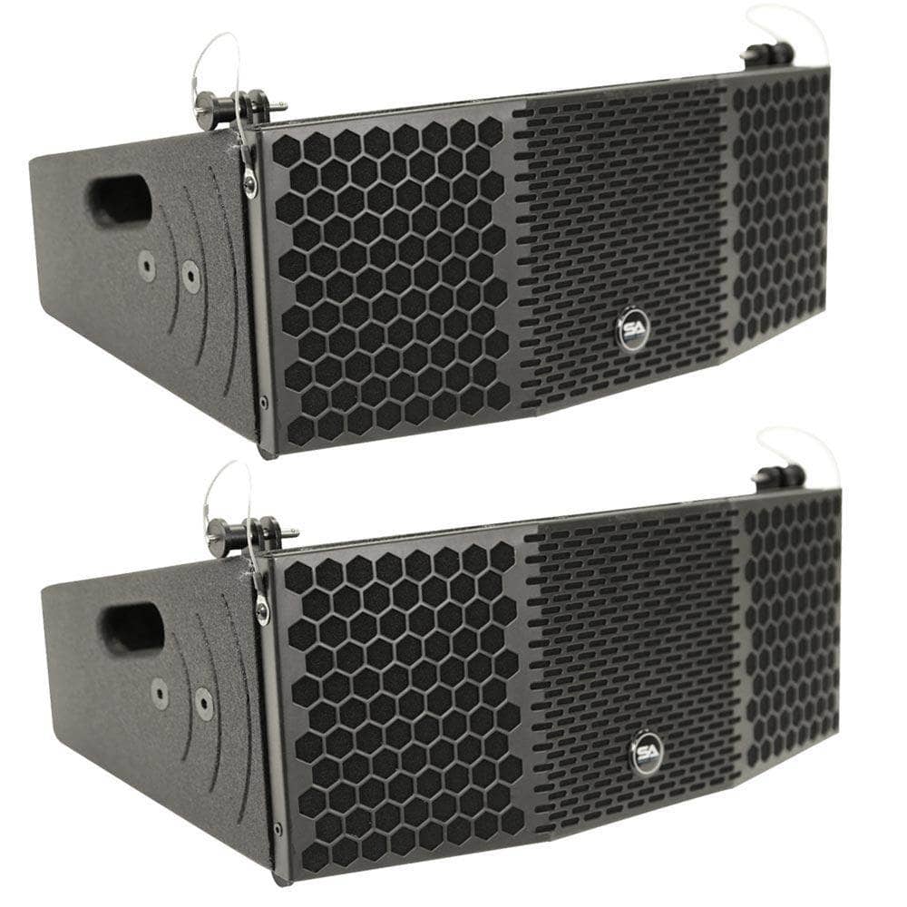 CLA-2x5 - Pair of Compact 2x5 Line Array Speakers with Titanium Compre ...