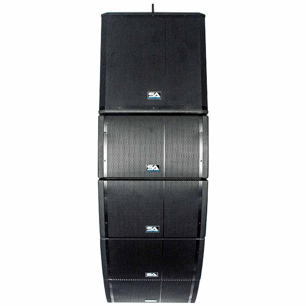 Powered Line Array System - 18 Inch Subwoofer, Four 12 Inch Line Array ...